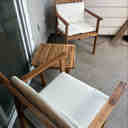 Beachcrest Home™ Koval 3 Pieces Acacia Wood Outdoor Conversation Set & Reviews | Wayfair